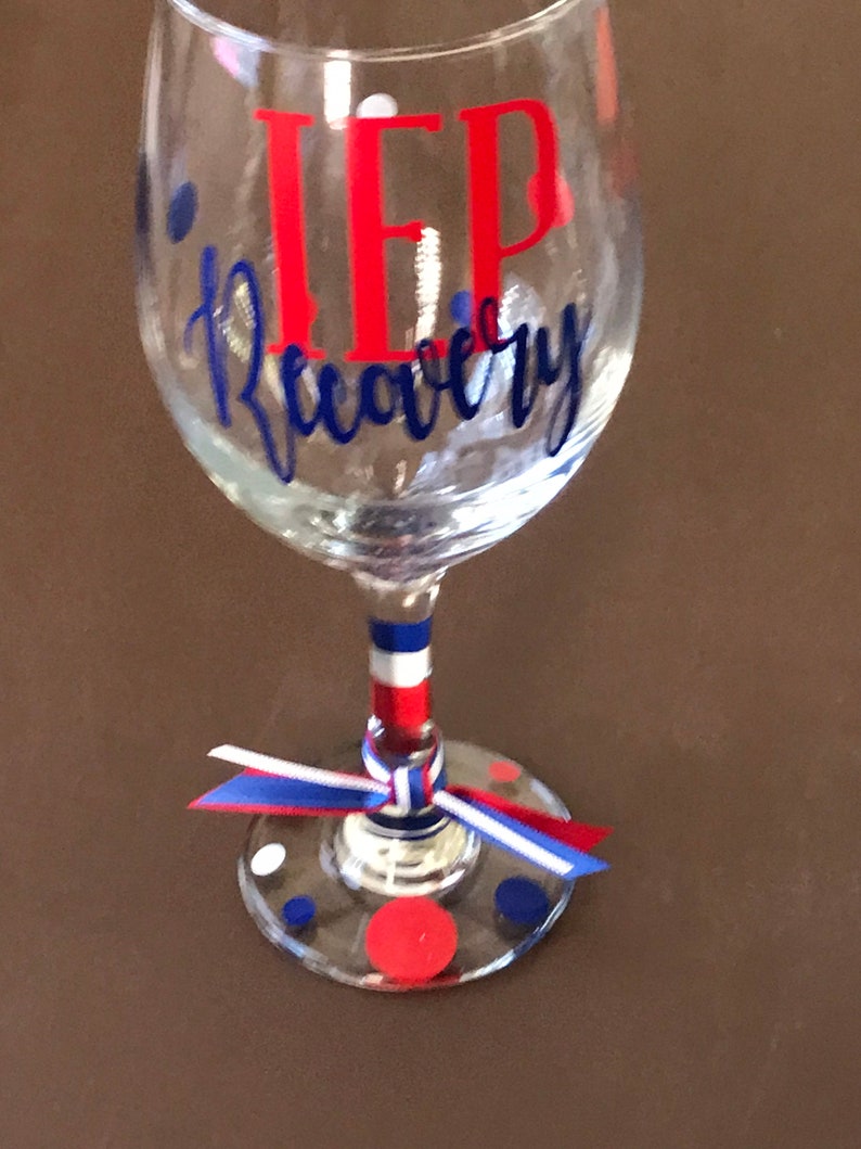 IEP Recovery Wine Glass School Gift Teacher Gift Wine Glass | Etsy