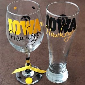 Iowa Hawkeyes..bar Glass Sports, Football, Go HAWKS, Hawks Gifts, IOWA ...