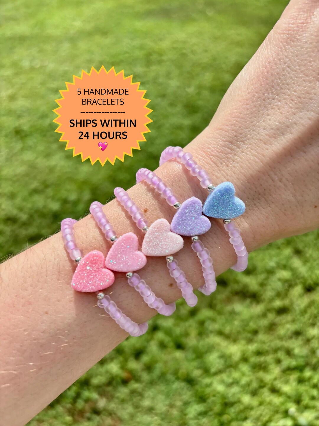 Glow in the Dark Bracelets Set of 5 Bracelets, Party Favors for Little ...