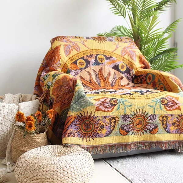 Bohemian Throw - Etsy UK