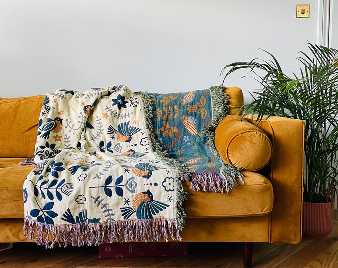 Reversible Bedspread, King Size, Nordic, Large Blanket, Scandi Throw ...