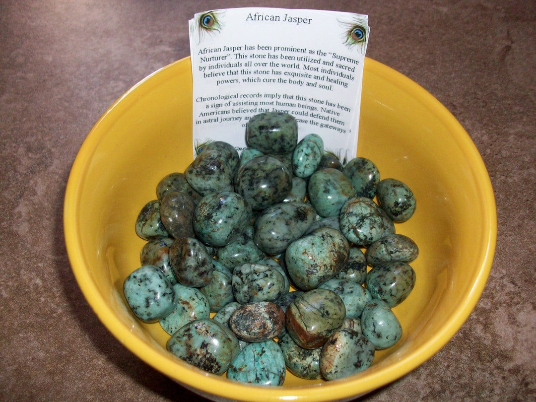 African Jasper Tumbled Stones - Etsy