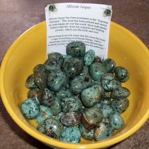 African Jasper Tumbled Stones - Etsy