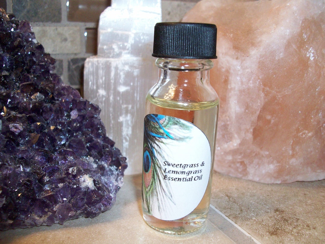 Sweetgrass and Lemongrass Essential Oil Blend 1/2 Oz Bottle - Etsy