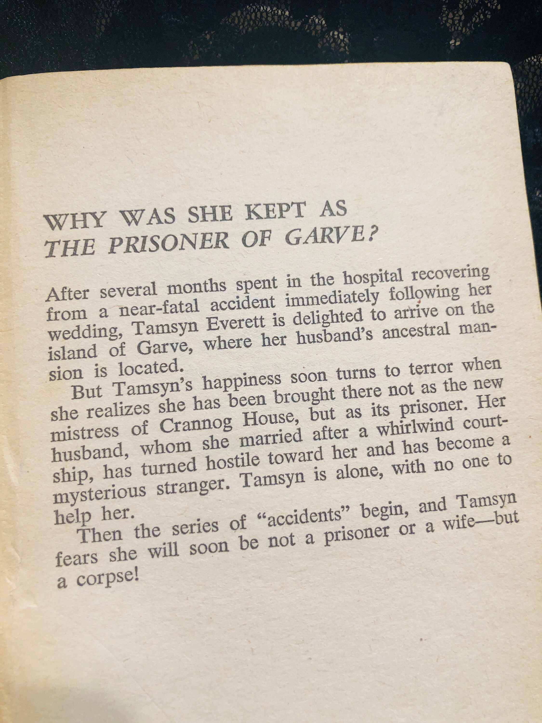 Gothic Romance, the Prisoner of Garve by Sandra Shulman, PB, 1970 ...