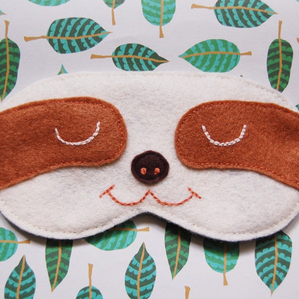 Sloth Mask - Etsy