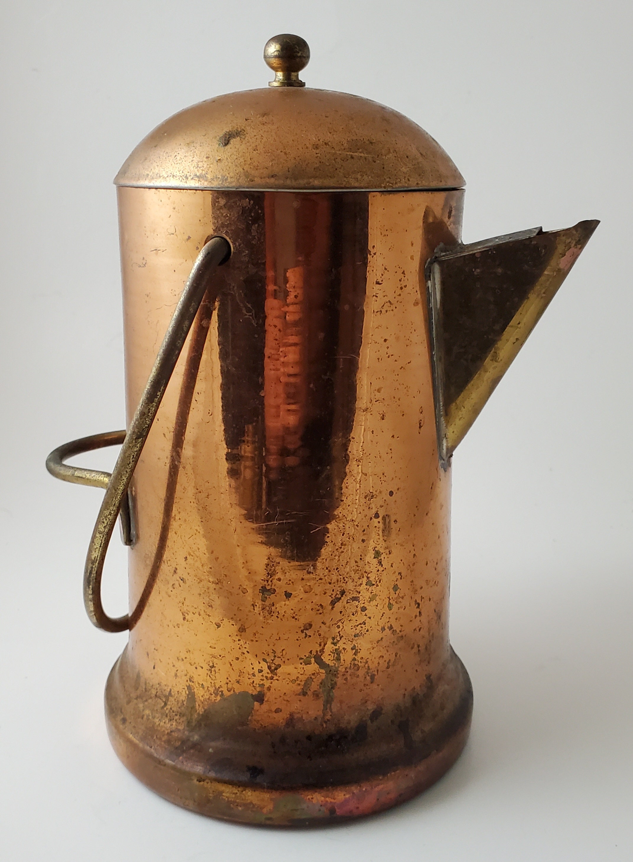 Copper and Brass Over Aluminum Teapot Made in Korea - Etsy