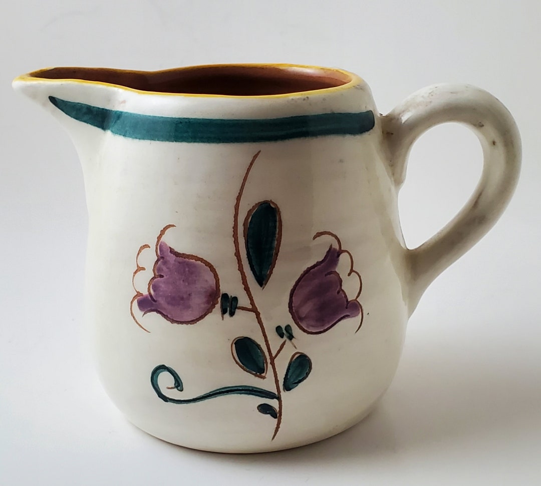 Stangl Pottery Terra Rose Tall Creamer Handpainted - Etsy