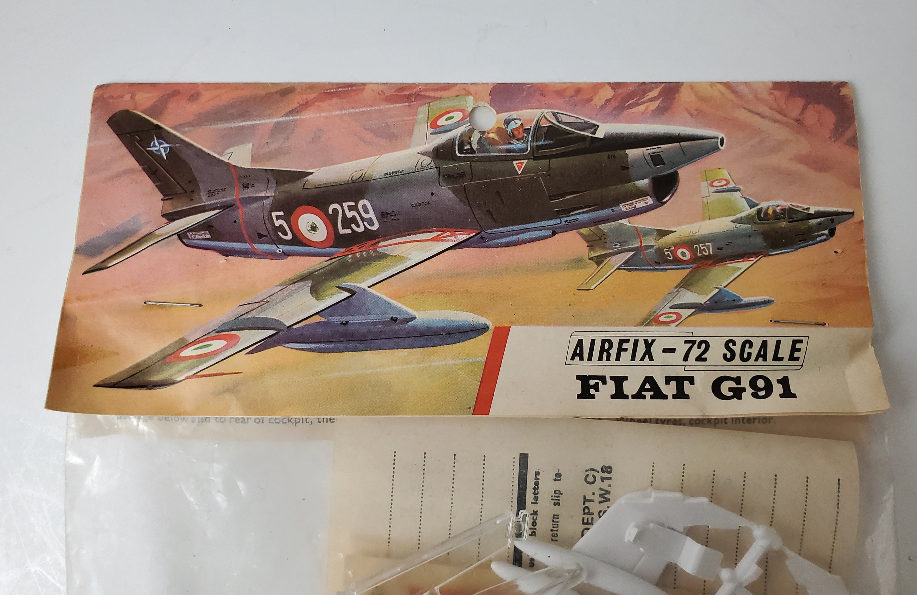 Airfix 1/72 Fiat G91- Old - Bagged/header 1960s Issue - Etsy