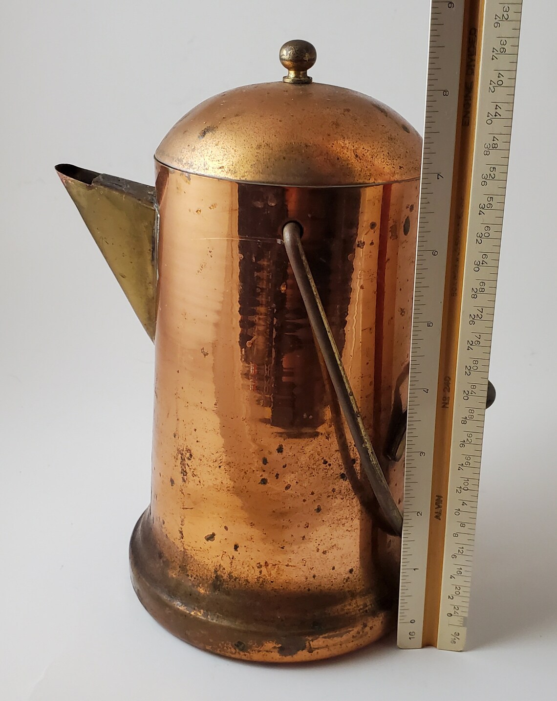 Copper and Brass Over Aluminum Teapot Made in Korea - Etsy