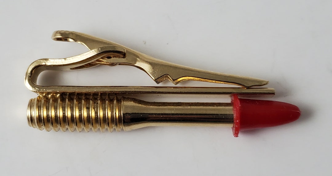 Swank Tie Clip Ramset Masonry Screw With Red Anchor Tip - Etsy