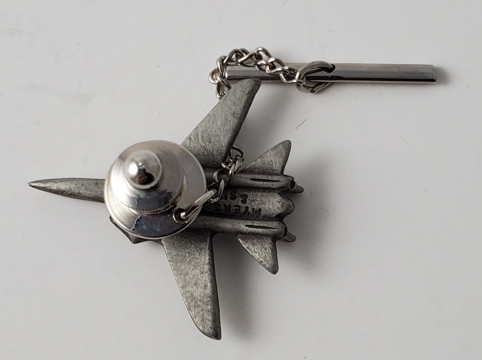 Myers & Suzio Fighter Jet Pewter Tie Tack - Etsy