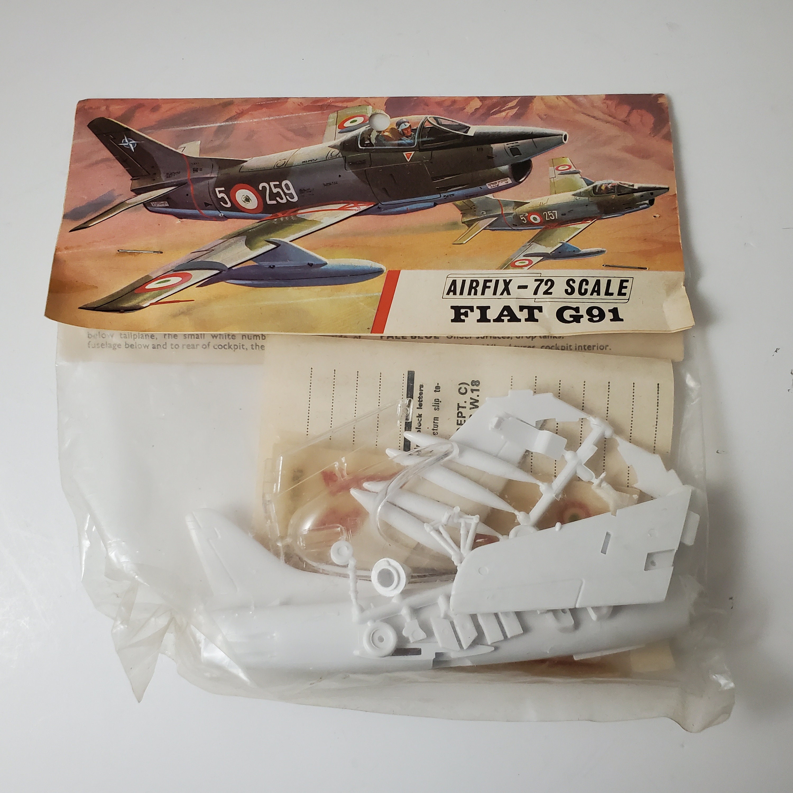 Airfix 1/72 Fiat G91- Old - Bagged/header 1960s Issue - Etsy