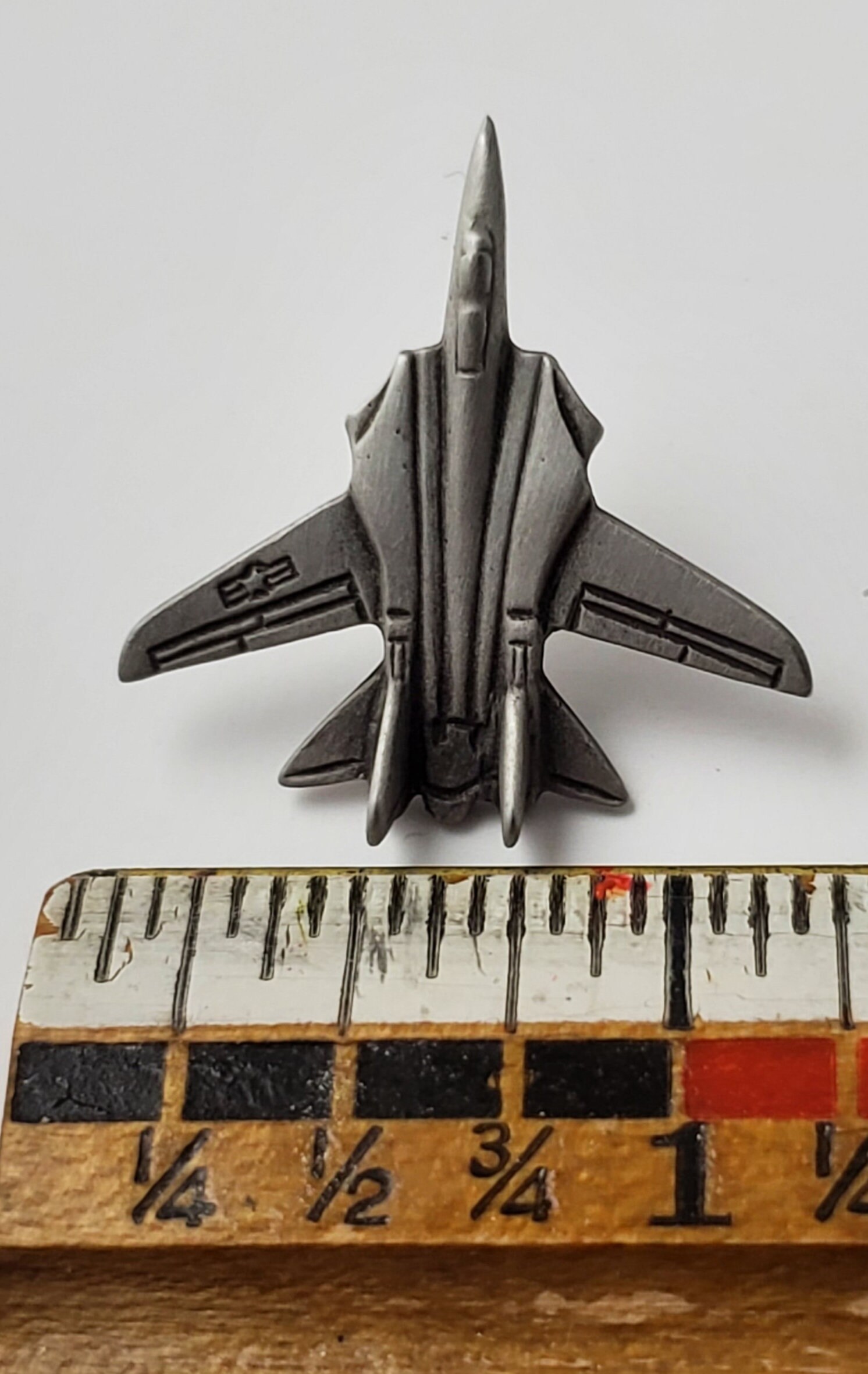 Myers & Suzio Fighter Jet Pewter Tie Tack - Etsy