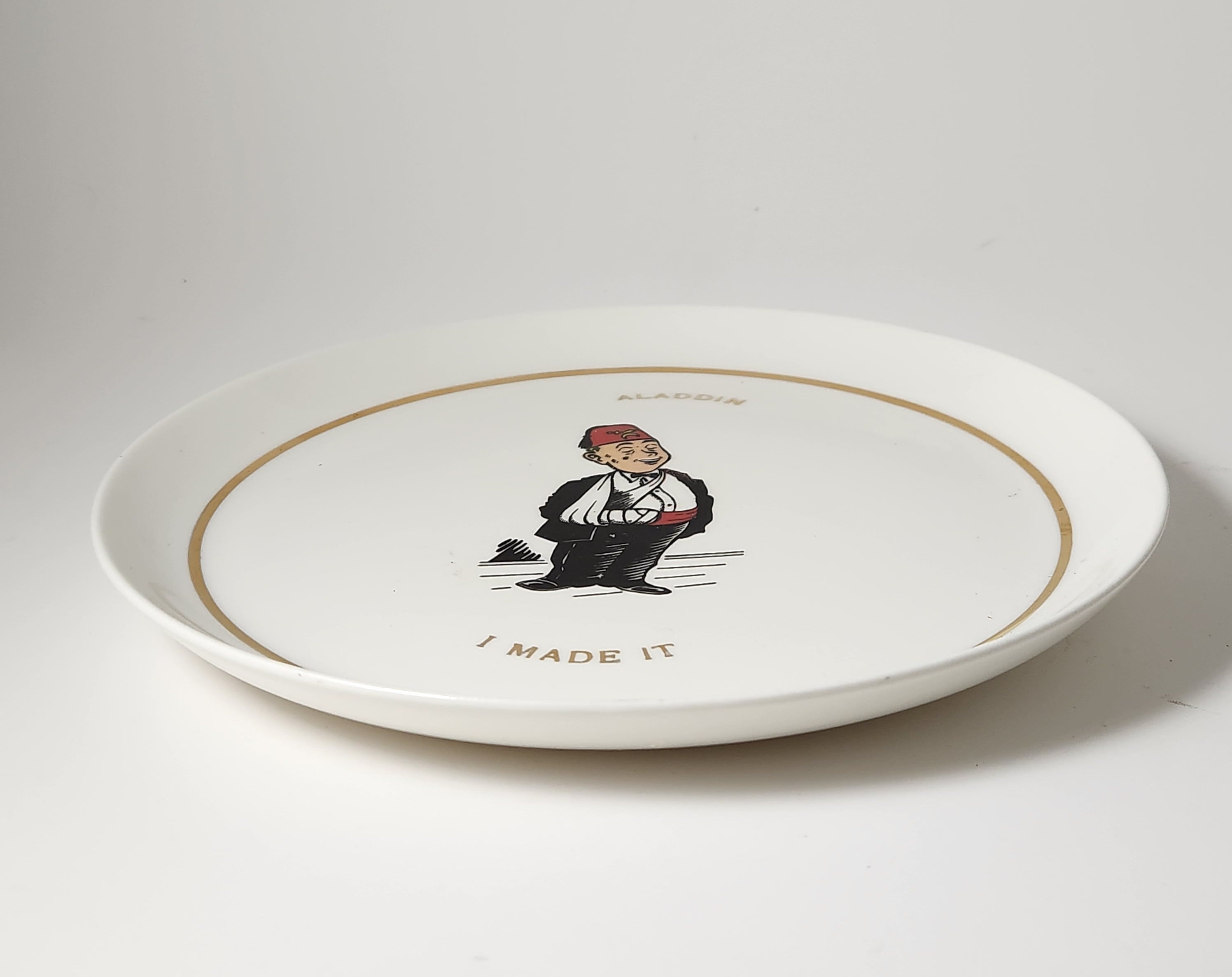 Aladdin Shriner "i Made It" Porcelain Plate Bryan Manor Alliance Ohio ...