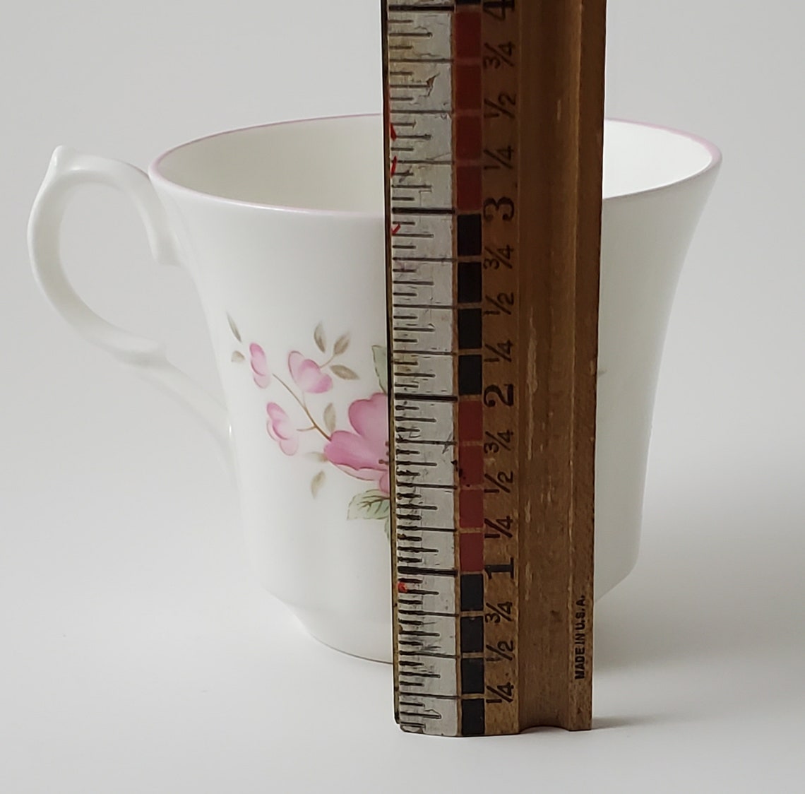 Springfield Bone China Primrose Spring Pattern Pink Border Three-piece ...