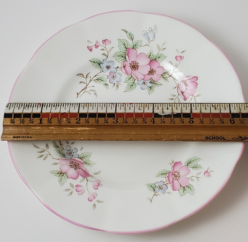 Springfield Bone China Primrose Spring Pattern Pink Border Three-piece ...