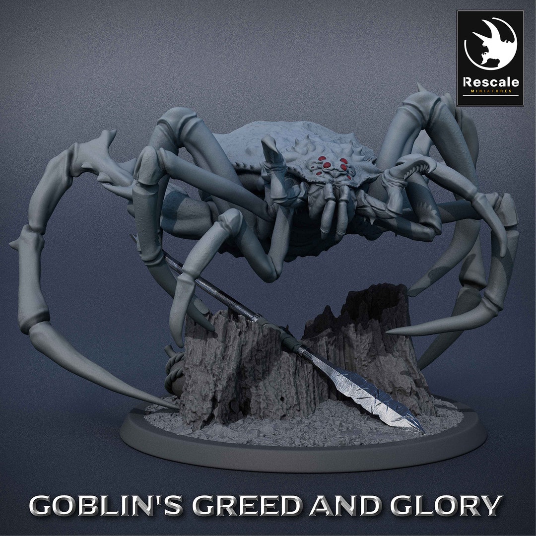 Goblin Spiders Wild (set 2) by Rescale Miniatures | Unpainted | Print ...