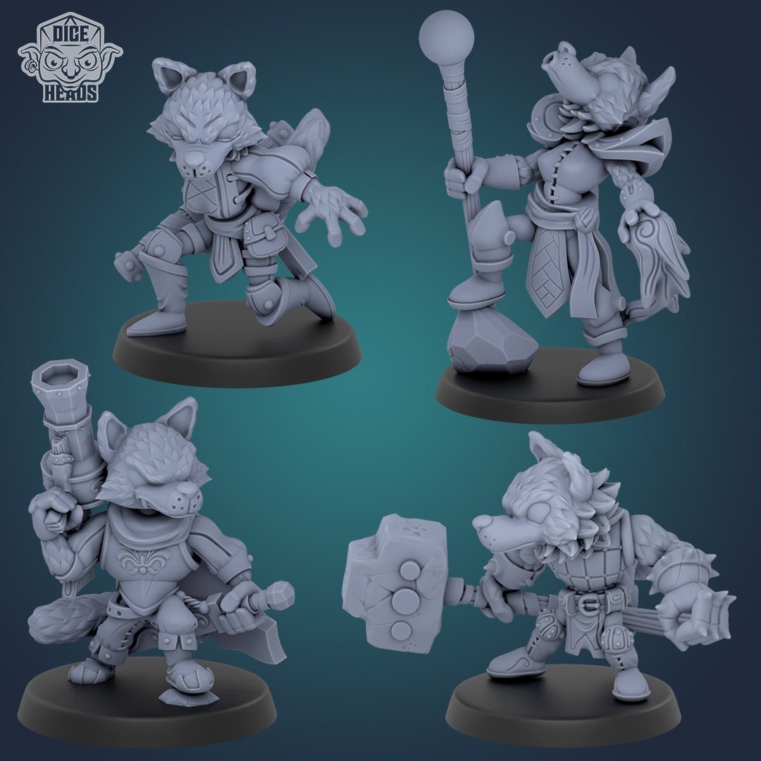 Wild Wolves Guild by Dice Heads | Unpainted | Print on Demand | Use ...