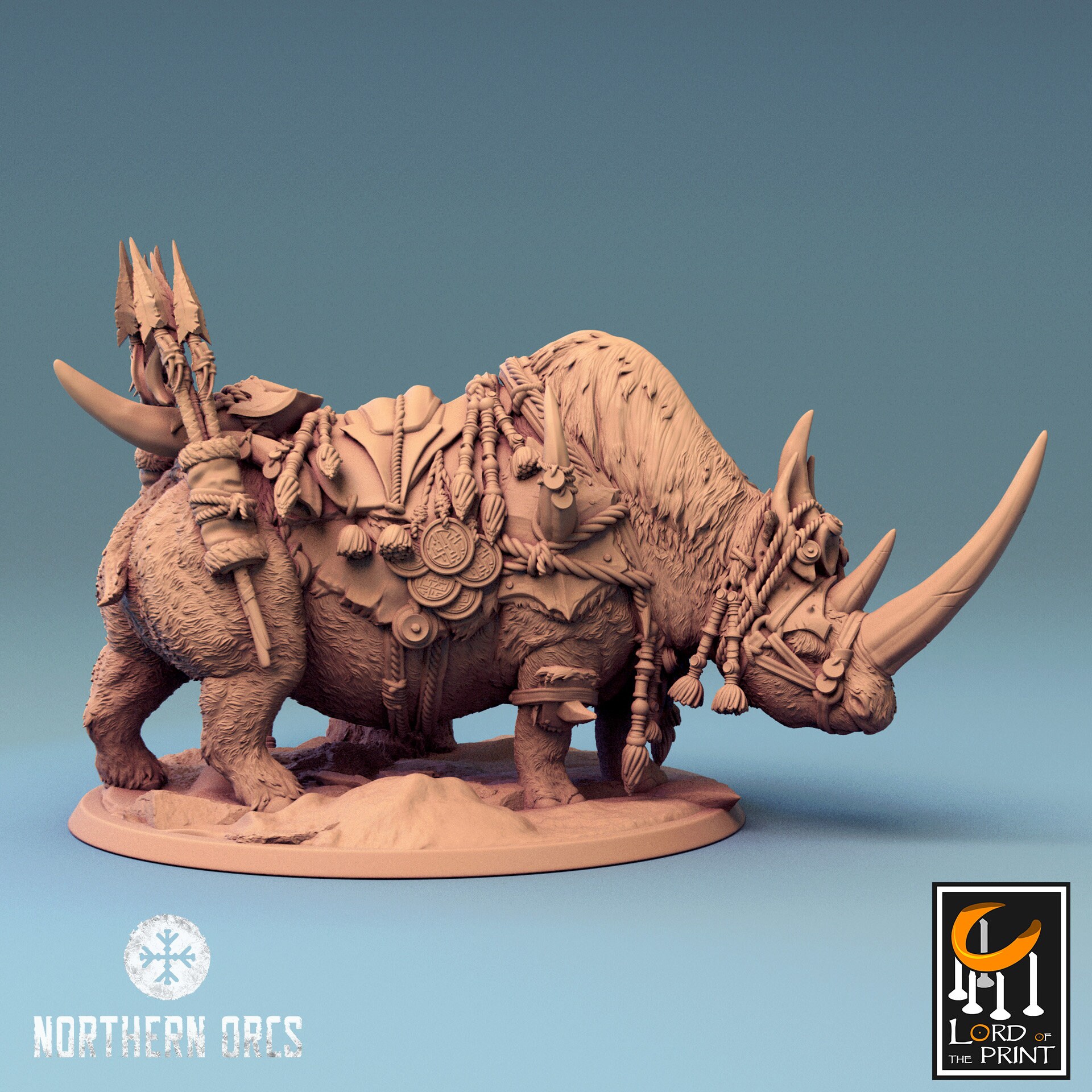 Northern Orcs, Rhinos by Rescale Miniatures | Unpainted | Print on ...