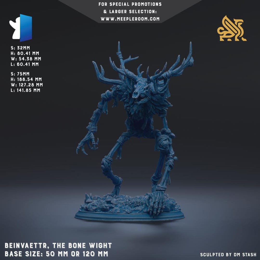 Beinvaettr, the Bone Wight by DM Stash | Unpainted | Print on Demand - Etsy