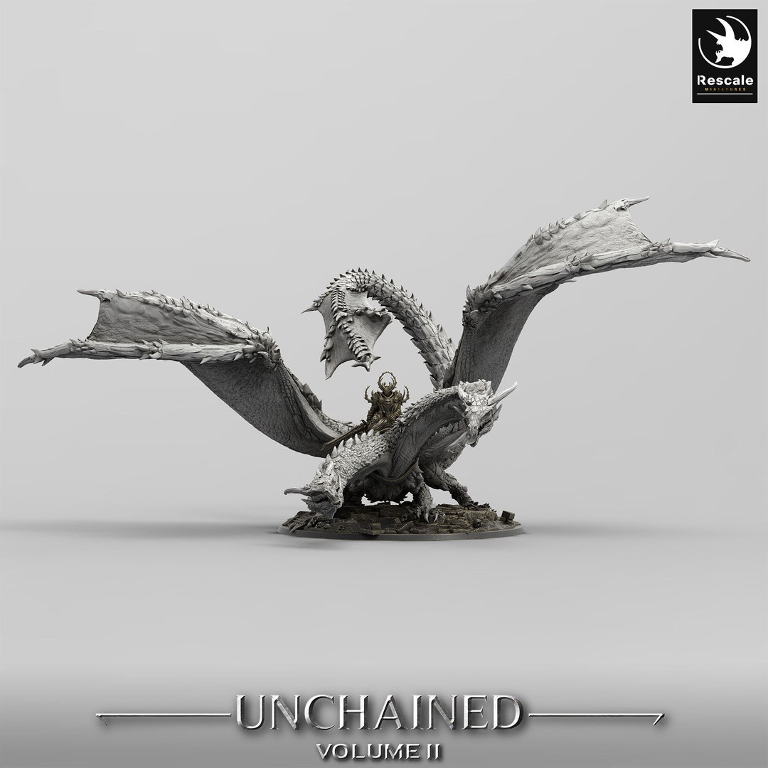 Bialmuth, Mounted Dragon by Rescale Miniatures | Unpainted | Print on ...