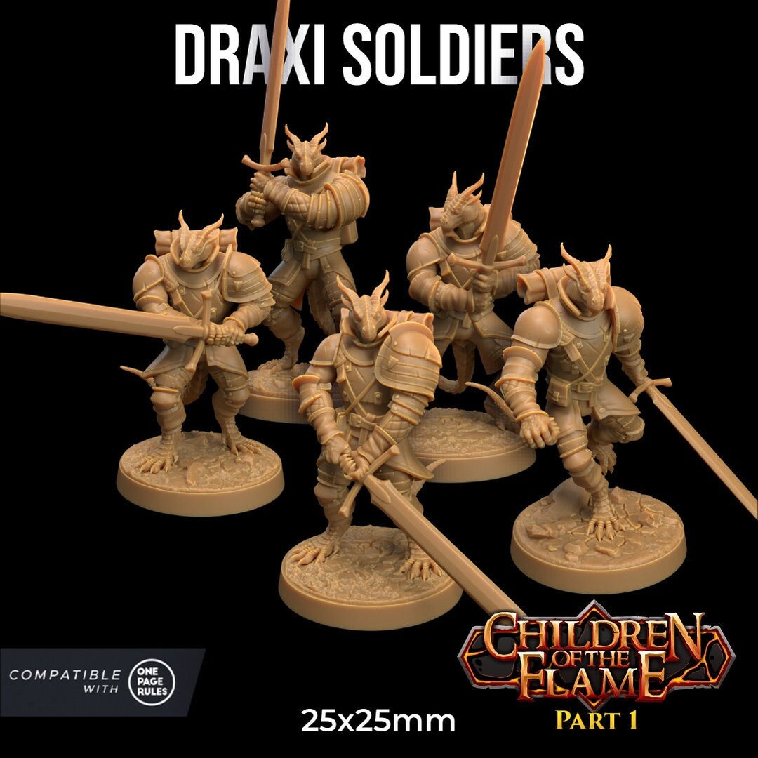 Draxi Soldiers by Dragon Trappers Lodge | Unpainted | Print on Demand ...