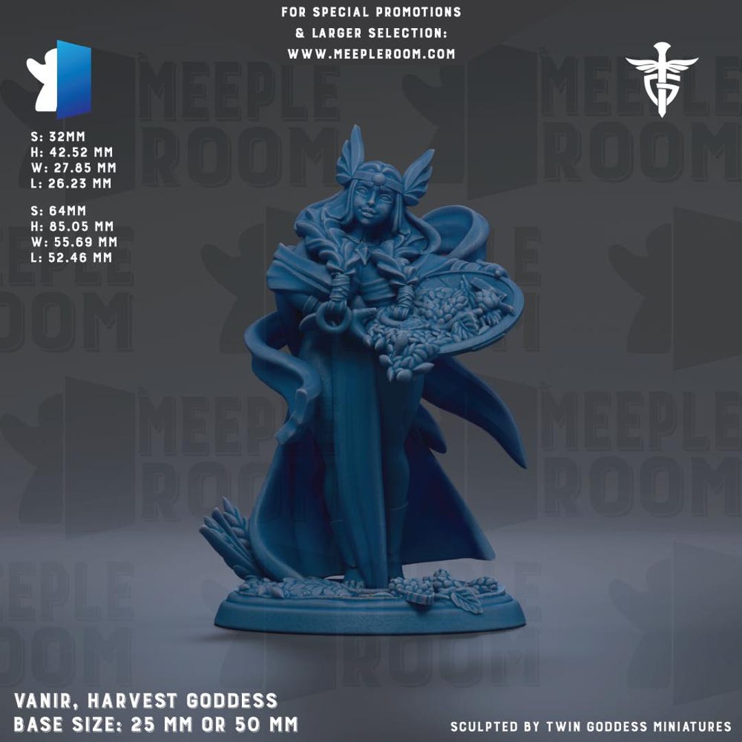 Vanir, Harvest Goddess of Judgement by Twin Goddess Minis | Unpainted ...