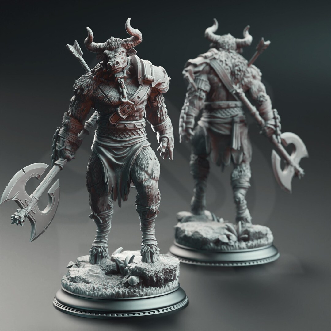 Minotaurs of the Labyrinth's Depths by DM Stash | Unpainted | Print on ...