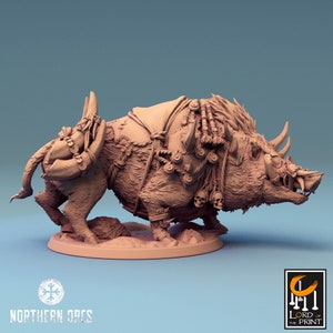 Northern Orcs, Saddled Boars by Rescale Miniatures | Unpainted | Print ...