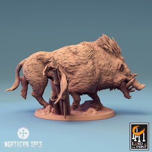 Northern Orcs, Wild Boars by Rescale Miniatures | Unpainted | Print on ...