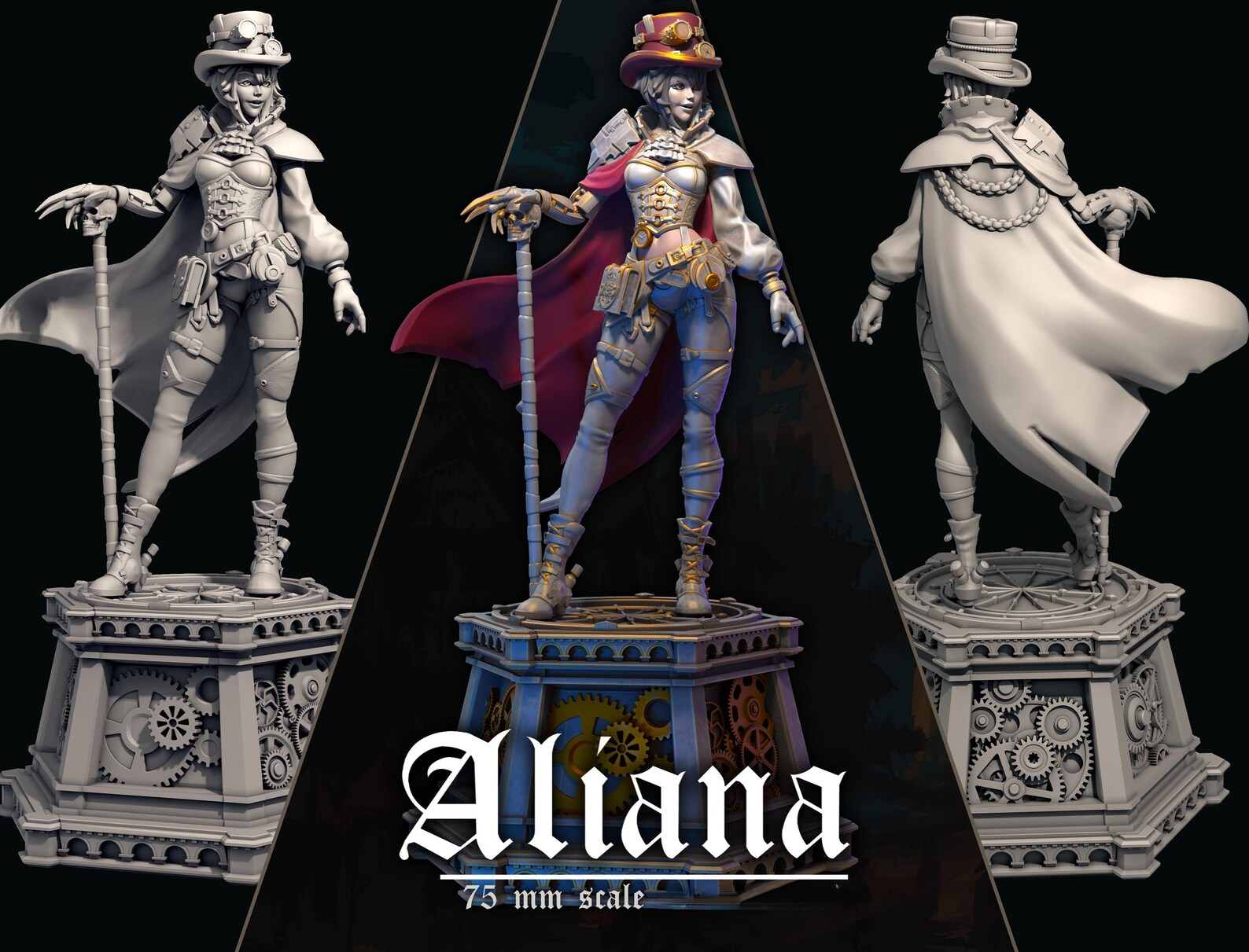 Aliana by Dungeons and Maidens | Unpainted | Print on Demand - Etsy
