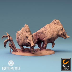 Northern Orcs, Wild Boars by Rescale Miniatures | Unpainted | Print on ...