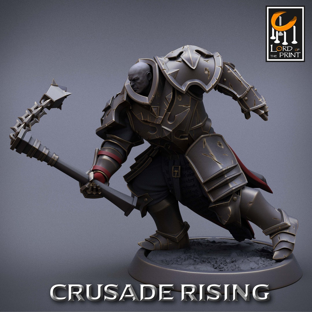 Templar Flail Infantry by Rescale Miniatures | Unpainted | Print on ...