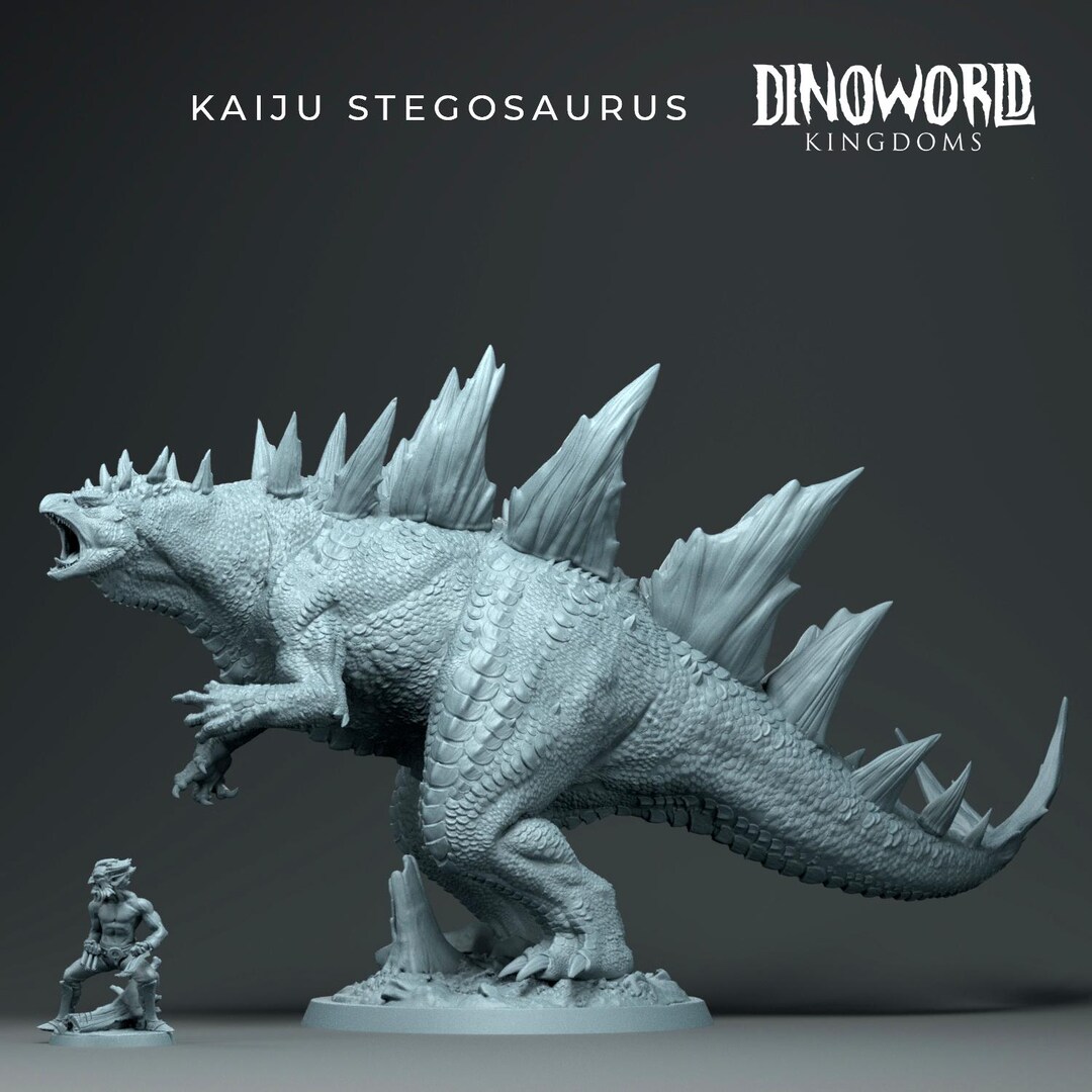 Kaiju Stegosaurus by Dinoworld Kingdoms Please Read Description Print on Demand - Etsy