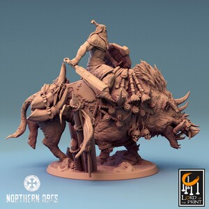 Northern Orcs, Mounted Boars by Rescale Miniatures | Unpainted | Print ...