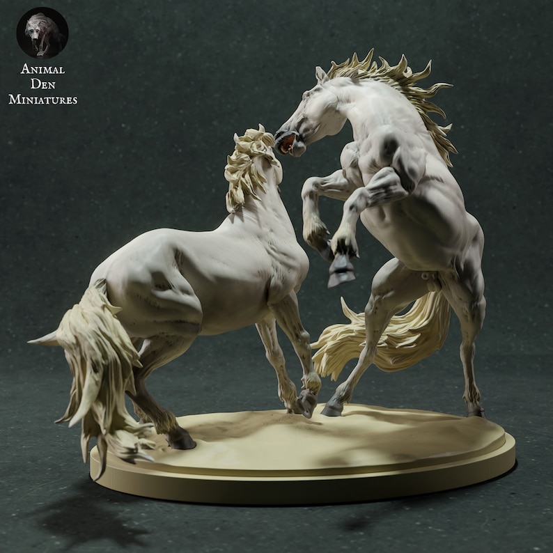 Camargue Horses 1:24 Scale Model by Animal Den Please Read - Etsy