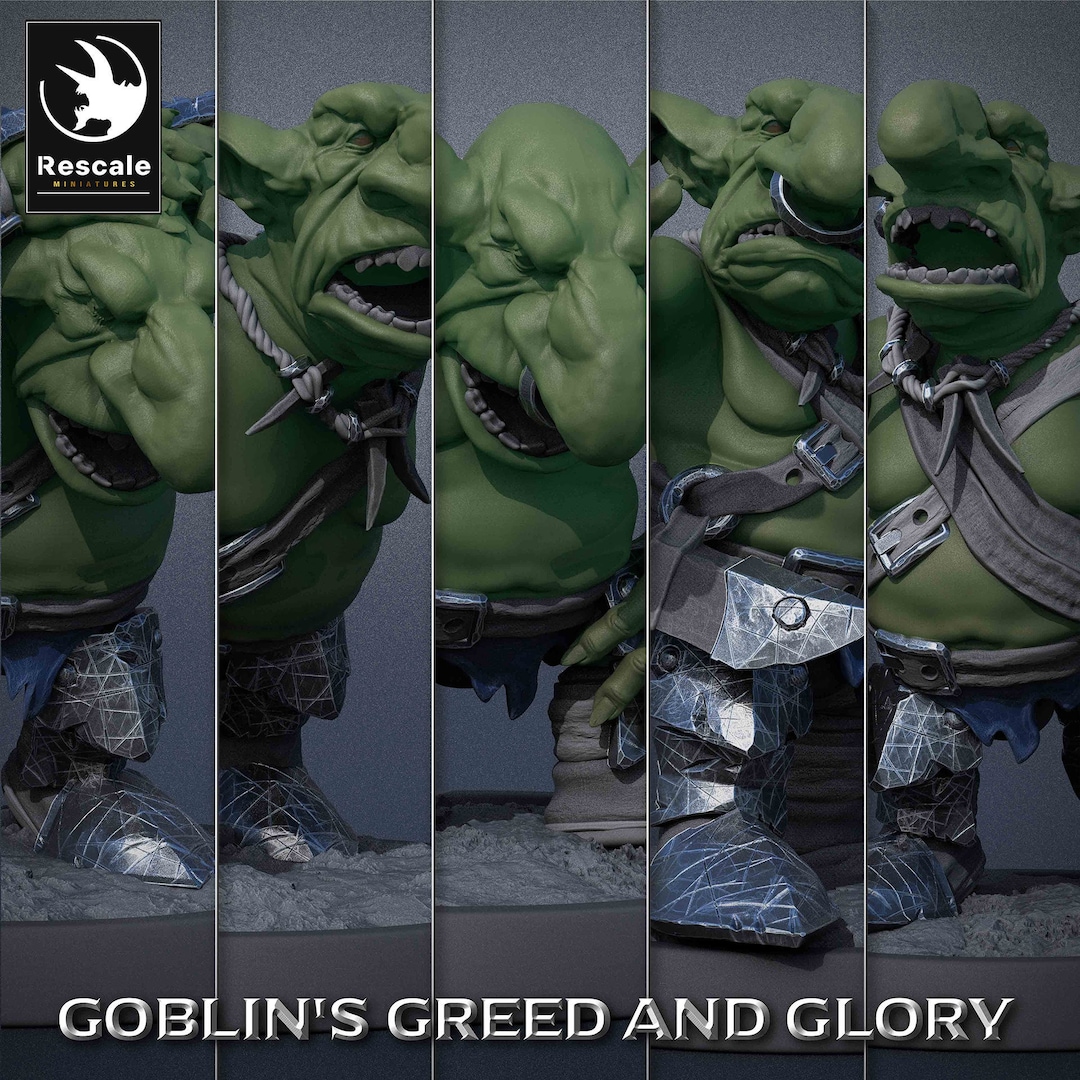 Basic Goblin Infantry by Rescale Miniatures | Unpainted | Print on ...
