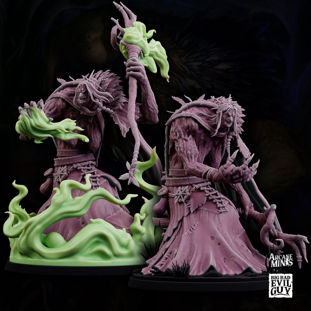 Adraya, Empire's Bane, Hag Form by Big Bad Evil Guy | Unpainted | Print ...