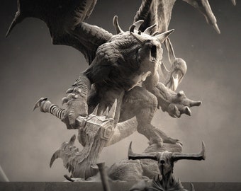 Pit Fiend Devil Mini DND Pathfinder Dungeons & Dragons RPG Tabletop ...