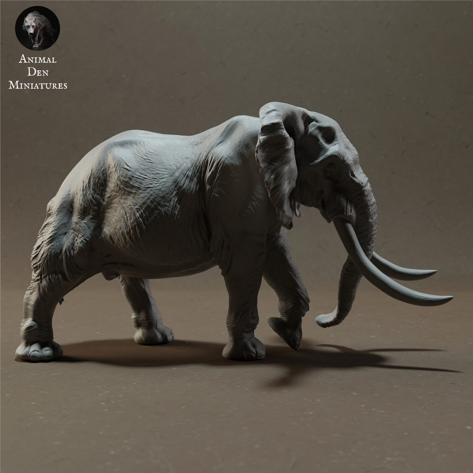 African Elephants 1:24 Scale by Animal Den Miniatures | Unpainted ...