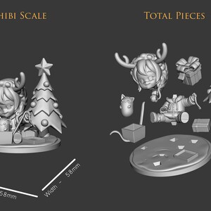 Chibi Nomi by Nomnom Figures Unpainted Print on Demand Use Code ...