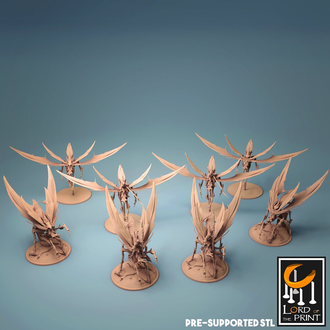 Dragonfly Riders by Rescale Miniatures | Unpainted | Print on Demand ...