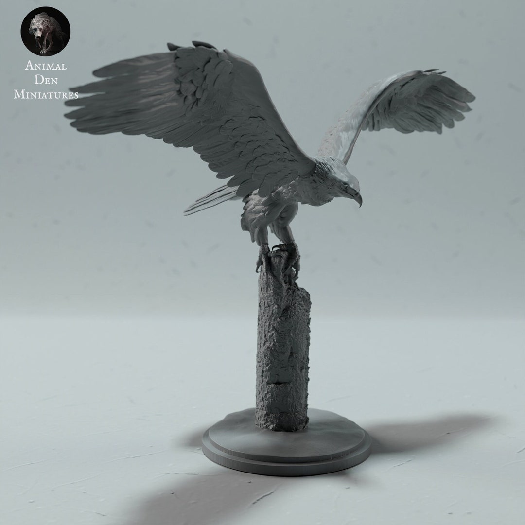 Bald Eagle 1:20 Scale Model by Animal Den Miniatures | Unpainted ...
