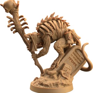 Skitterax, Rat Necromancer by Dragon Trappers Lodge | Unpainted | Print ...