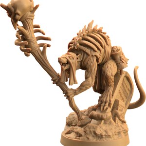 Skitterax, Rat Necromancer by Dragon Trappers Lodge | Unpainted | Print ...