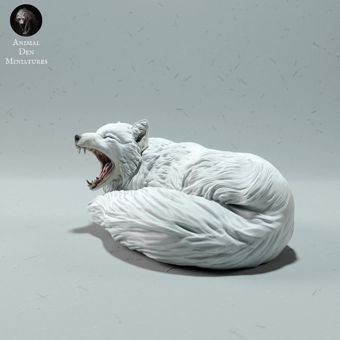 Arctic Fox 1:9 Scale Model by Animal Den Miniatures | Unpainted | Print ...