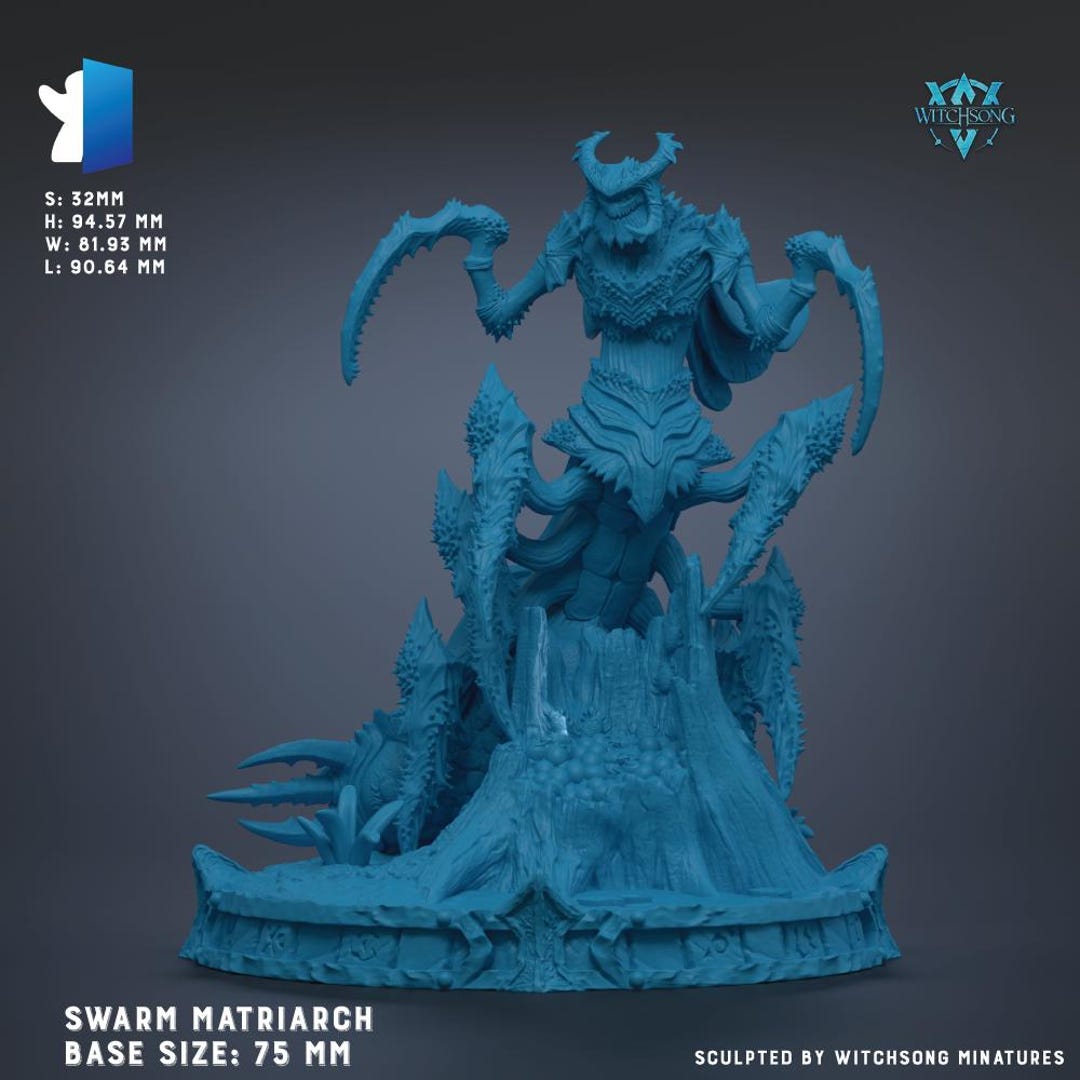 Swarm Matriarch by Witchsong Miniatures | Unpainted | Print on Demand ...