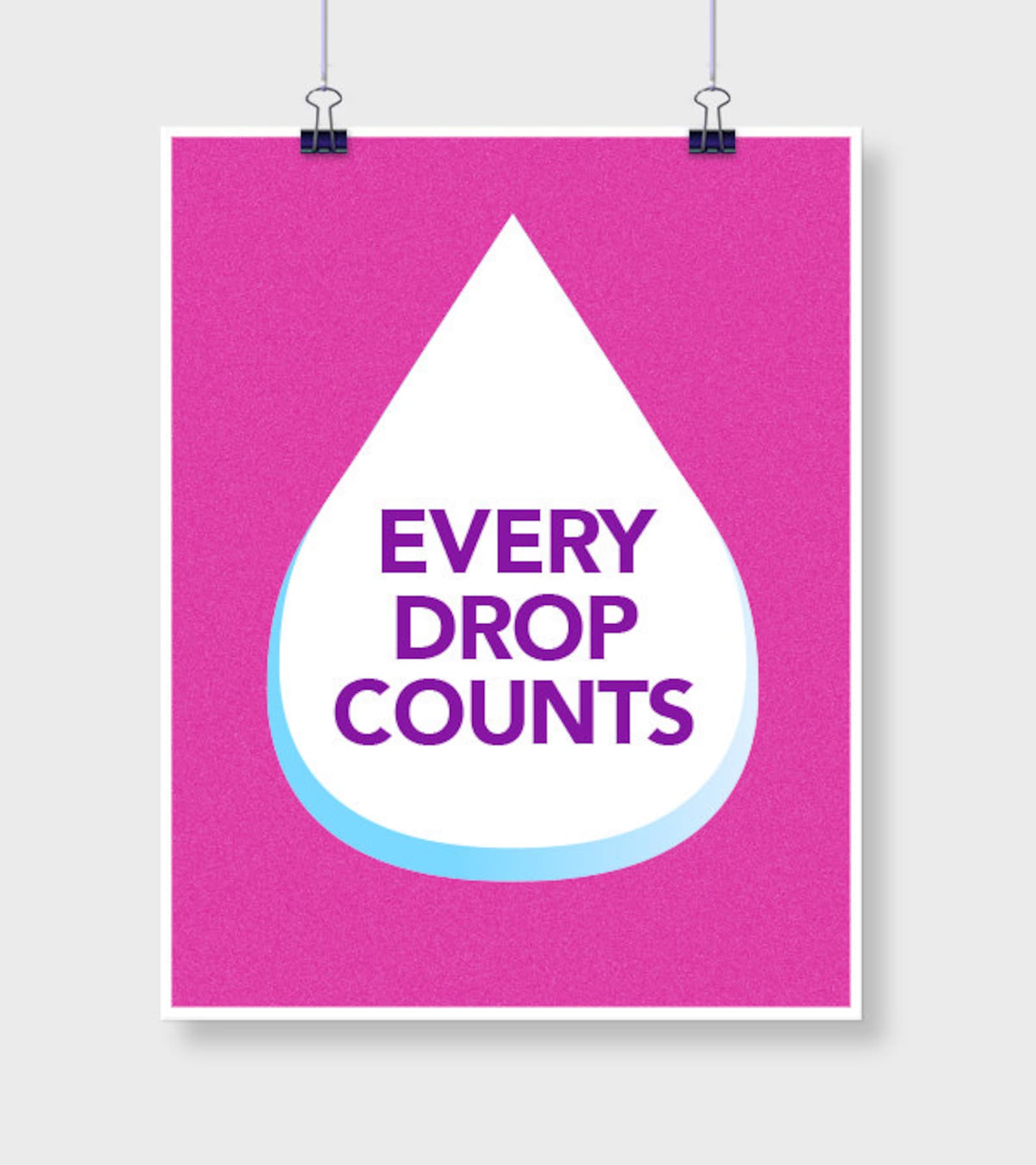 Every Drop Counts - Lactation Poster 11x14" - Etsy