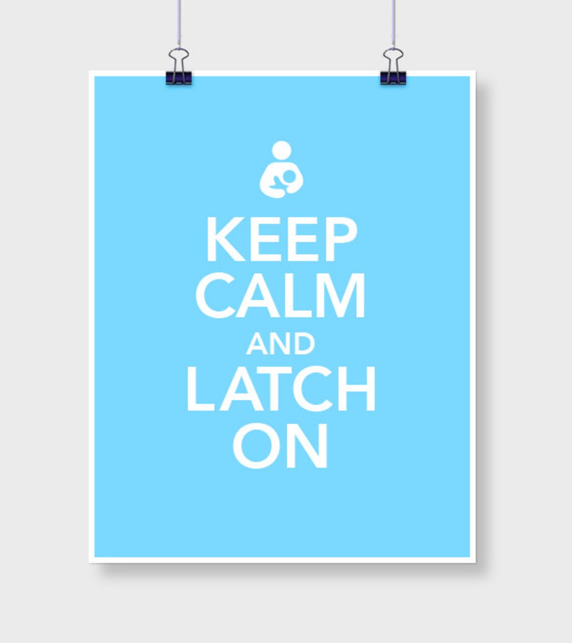 Keep Calm Latch on - Lactation Poster 11x14" - Etsy